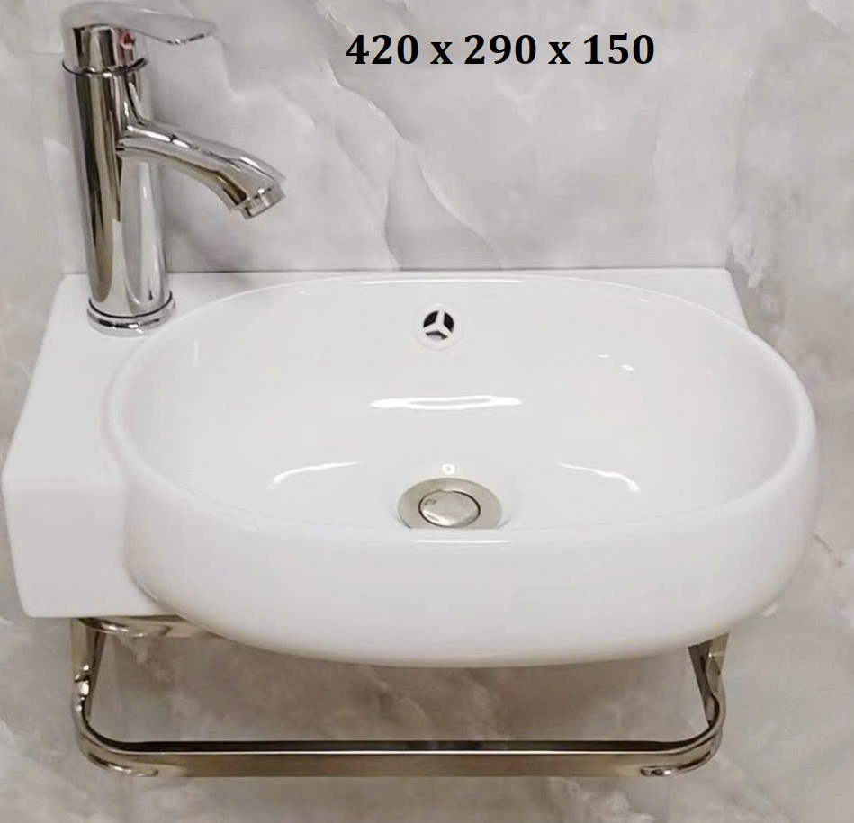 chau-nho-treo-tuong, chau-goc-treo-tuong, chau-mini-cho-phong-tro , Chậu rửa mặ treo tường kèm ...